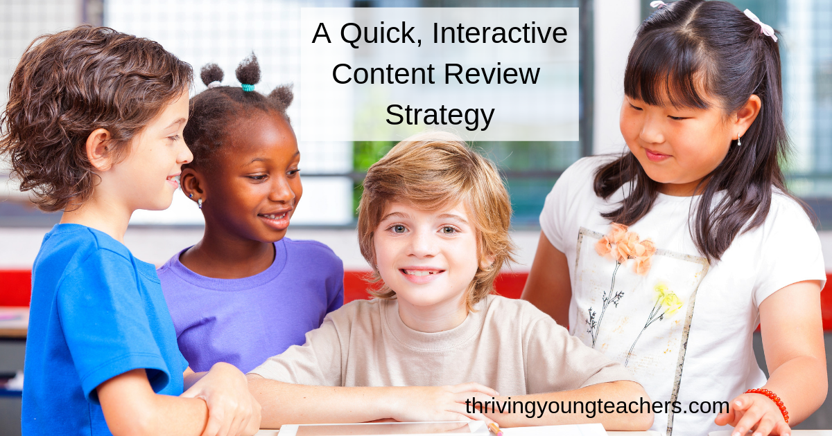 A Quick, Interactive Content Review Strategy - Inspired Together Teachers